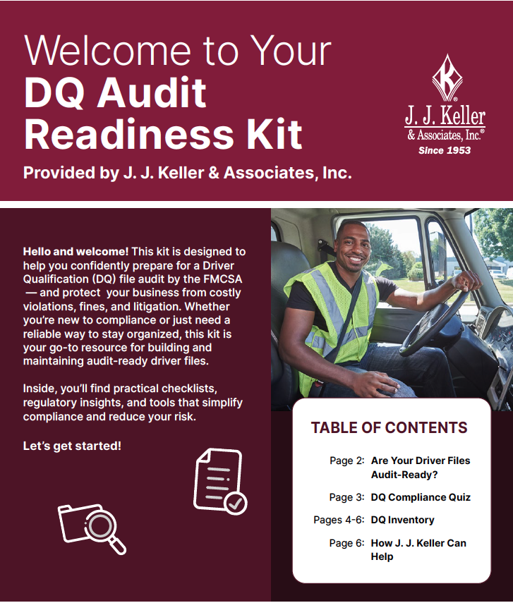 DQ Audit Readiness Kit | J.J. Keller DataSense