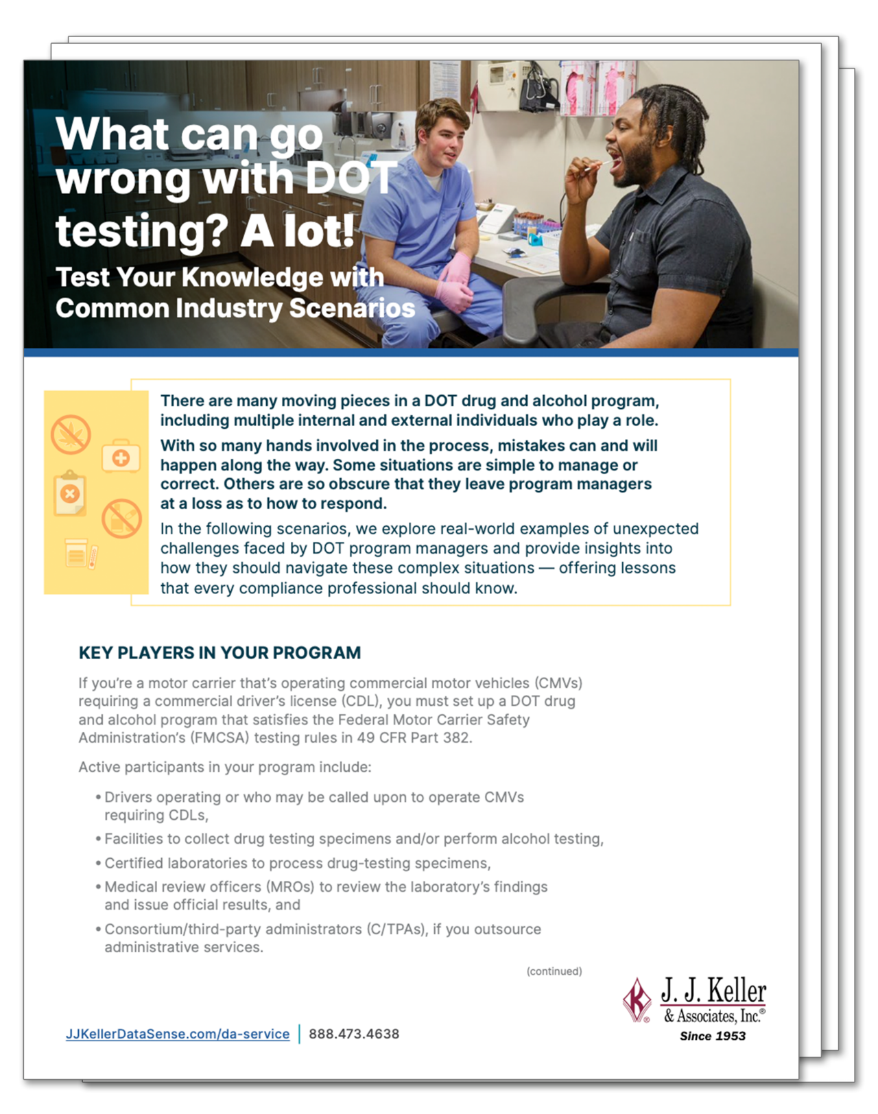 Drug & Alcohol Compliance Brief | J.J. Keller DataSense