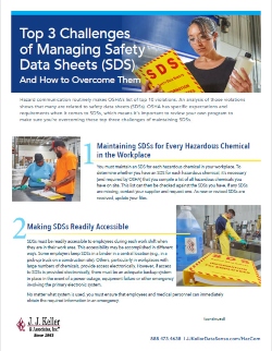 Safety Data Sheet (SDS) Challenges | J.J. Keller DataSense